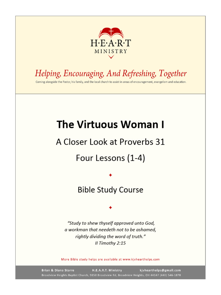 Proverbs 31: The Virtuous Woman Explained | PDF | Eternal Life ...