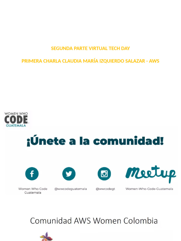 Segunda Parte Virtual Tech Day | PDF