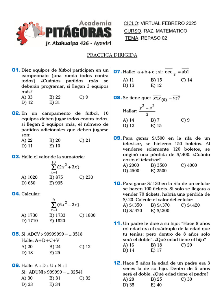 02 RM Repaso 02 | PDF
