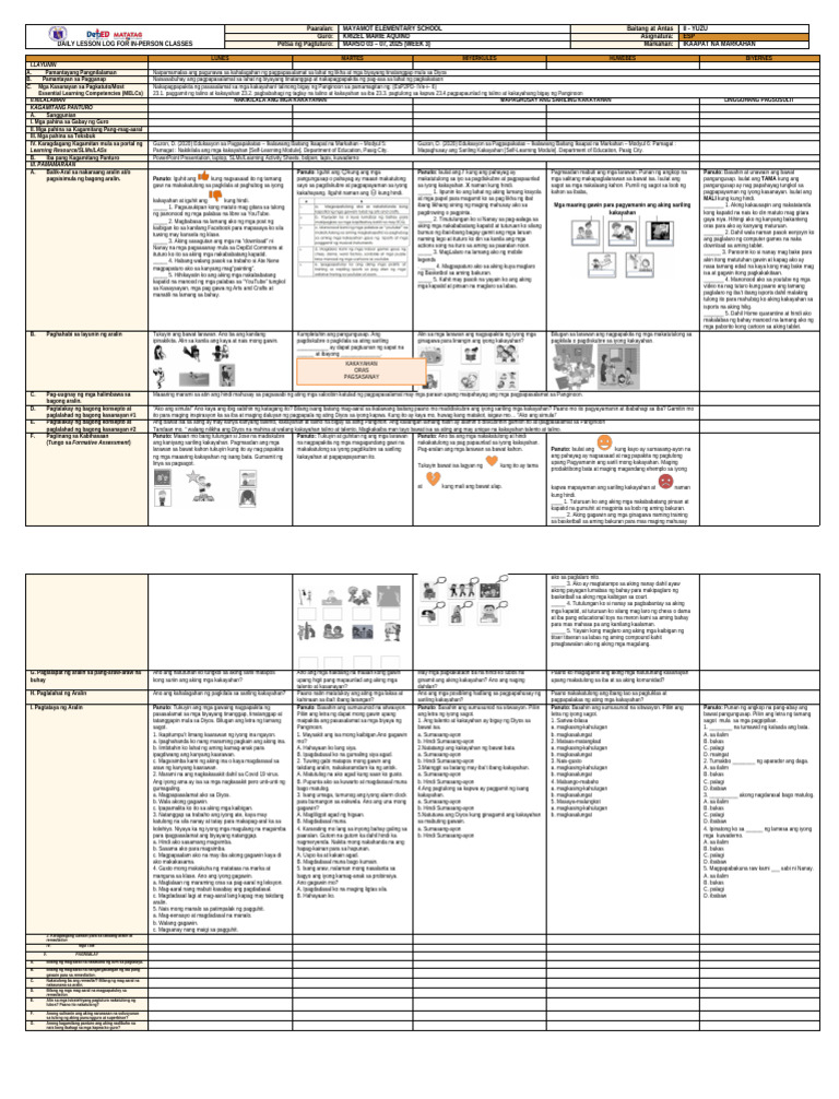 G2-Q4W3-DLL-ESP-MELCs-Sir-Ims | PDF