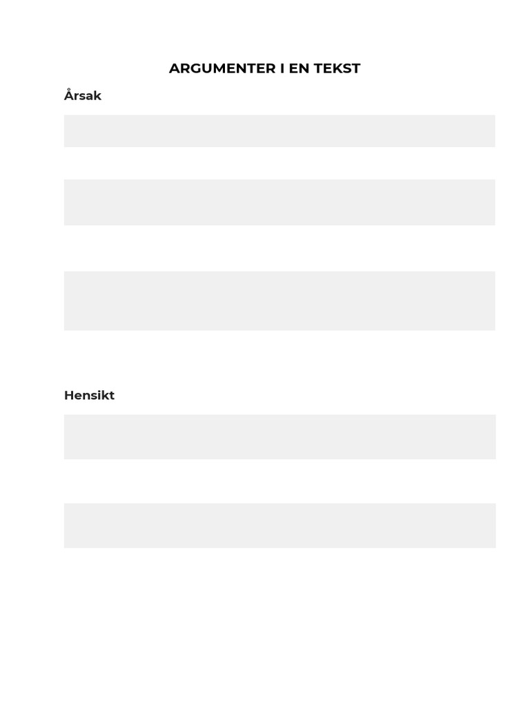 Argumenter i en tekst | PDF
