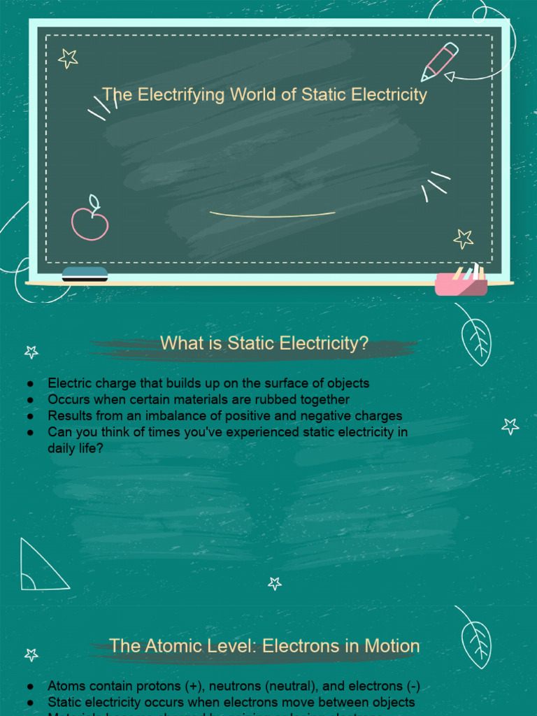The Electrifying World of Static Electricity | PDF | Electric Charge ...