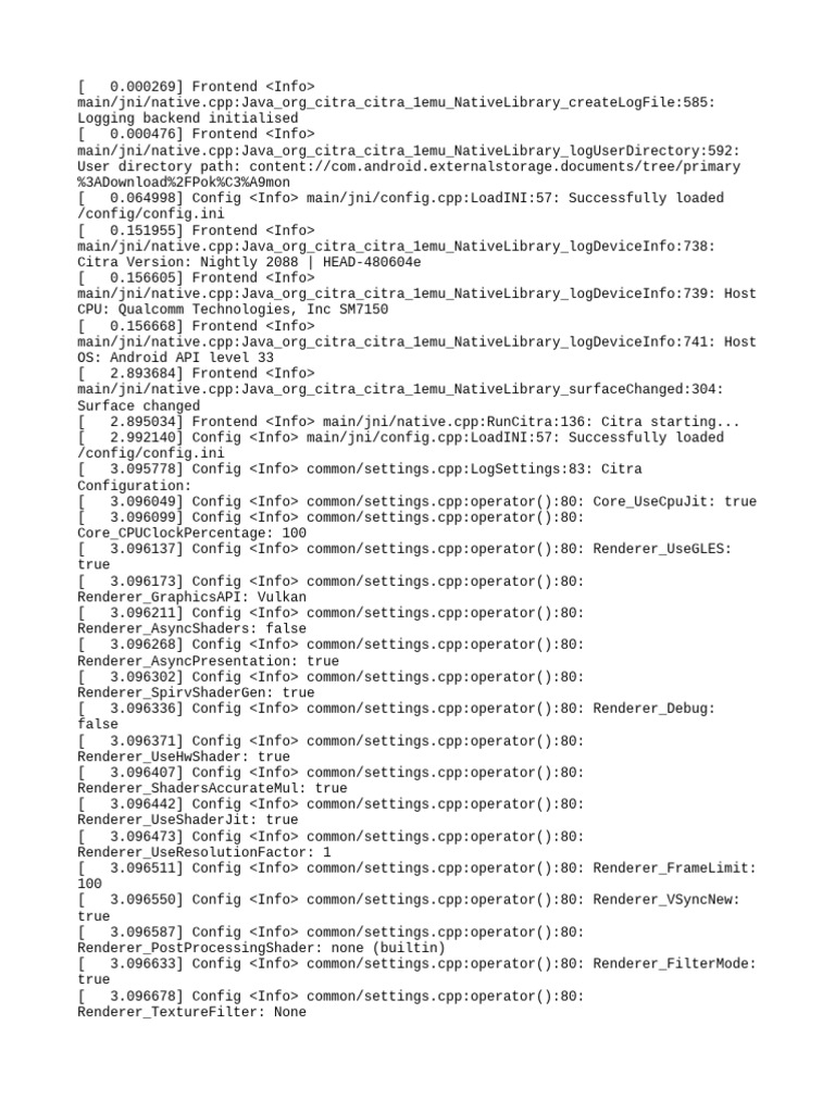 citra_log.txt.old | PDF | Operating System Technology | Computer Science