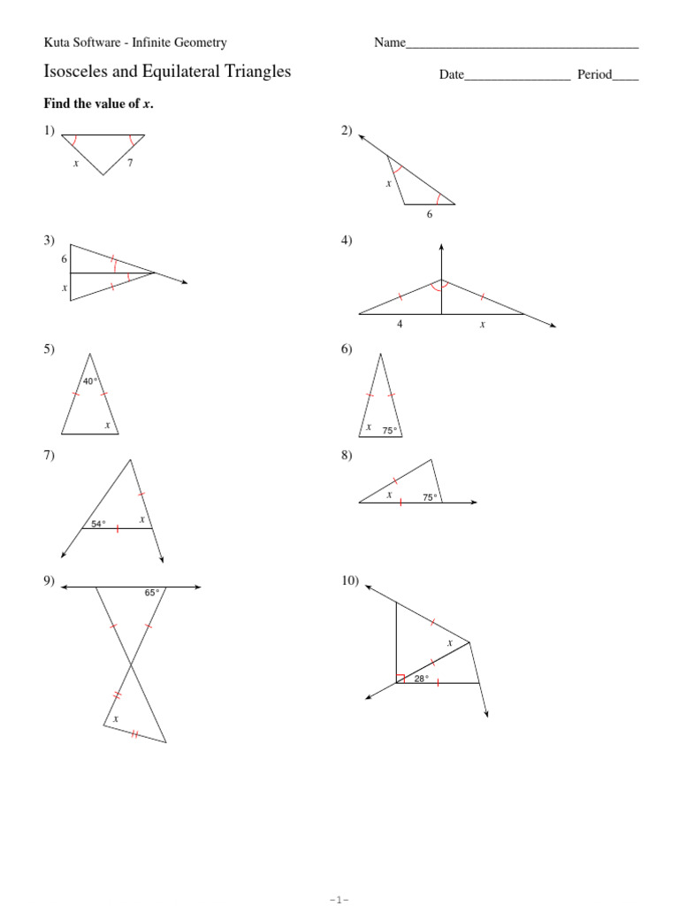 4-Isosceles and Equilateral Triangles | PDF | Euclidean Plane Geometry | Geometry