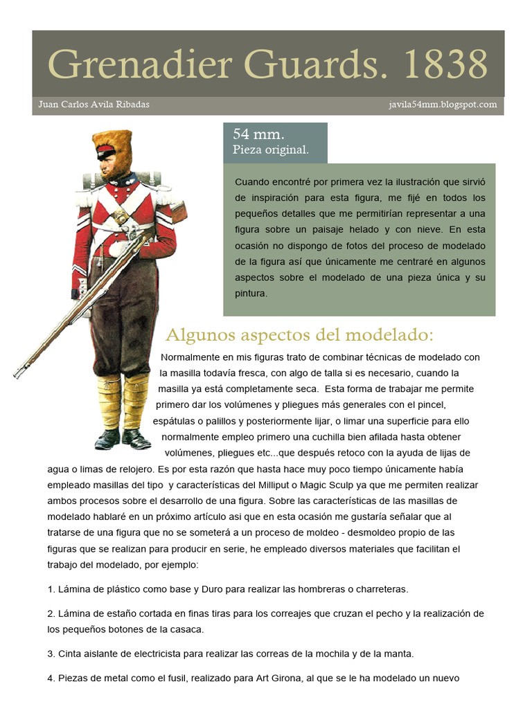 Grenadiers Guard 1838 Blog | PDF | Color | Rojo
