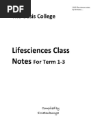 Grade 12 Life Sciences Term 1 Notes | PDF | Dna | Rna