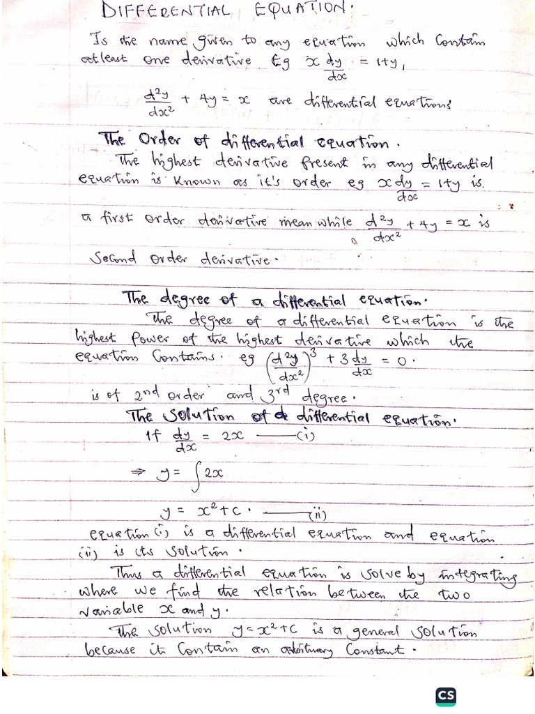 engineering math 2 differential equation-1 | PDF