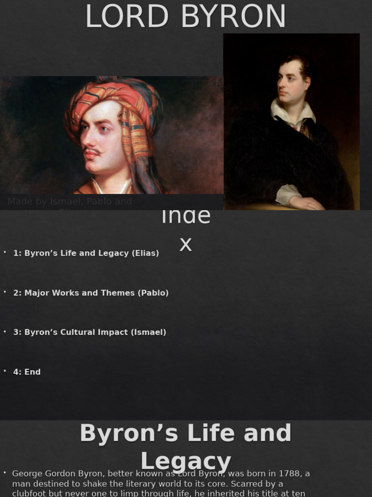 Lord Byron (1) | PDF | Lord Byron | Romanticism