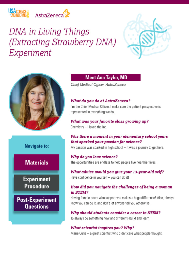 Extracting DNA from Strawberries | PDF | Teaspoon | Experiment