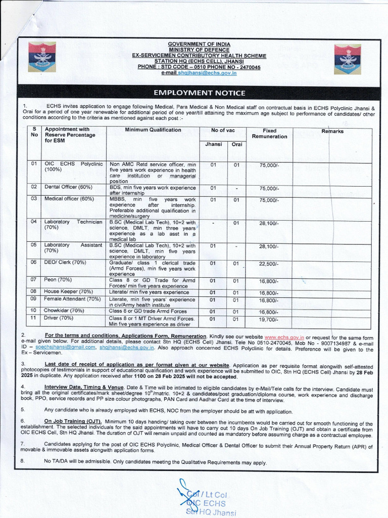 JBL RC Publishing of Advt On ECHS Website - Removed | PDF