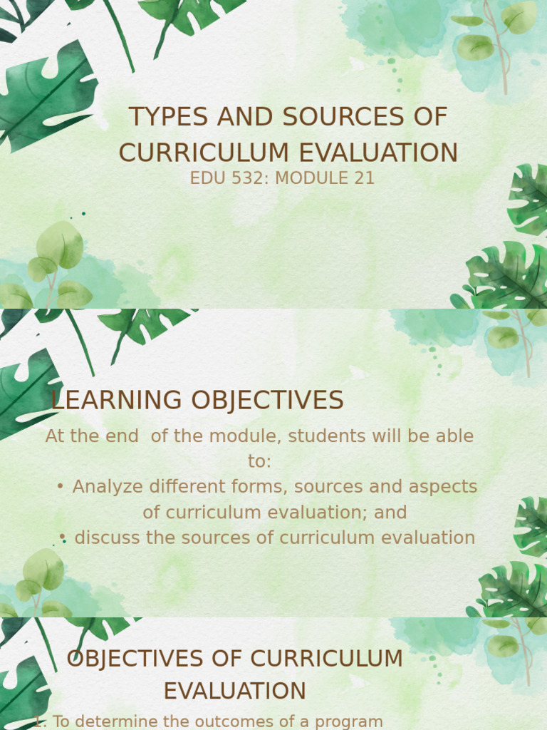 Green Leaves Background Watercolor Presentation | PDF | Curriculum ...