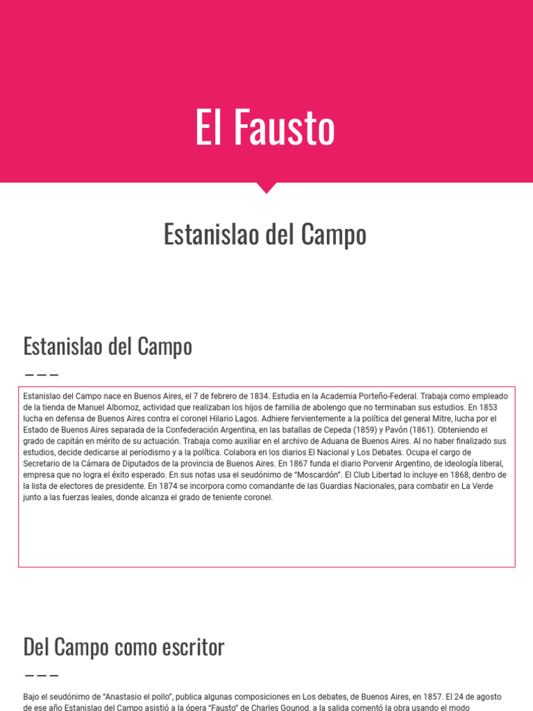 El Fausto | PDF