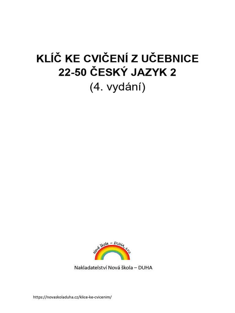 22-50-klic-ke-cvicenim-z-ucebnice-cesky-jazyk-2-4-vydani | PDF