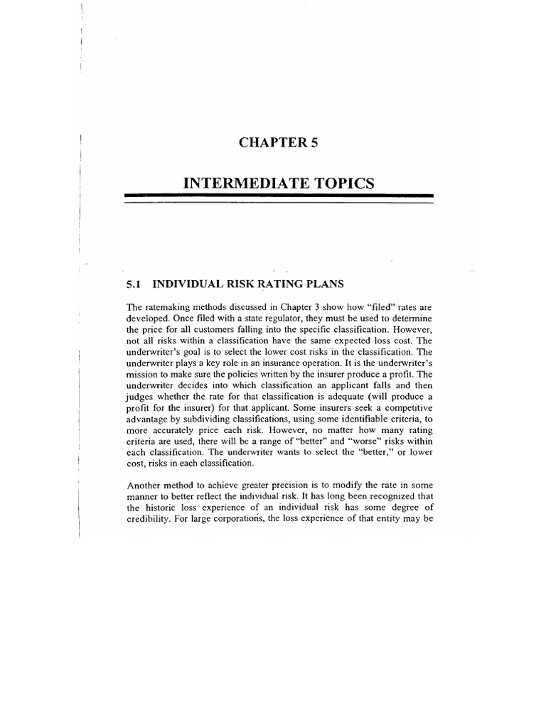 Introduction To Ratemaking and Loss Reserving For Property and Casualty ...