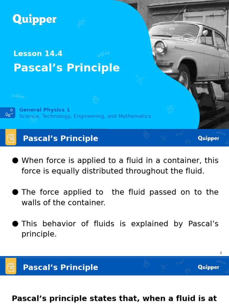 Pascal | PDF | Pressure | Mechanical Engineering
