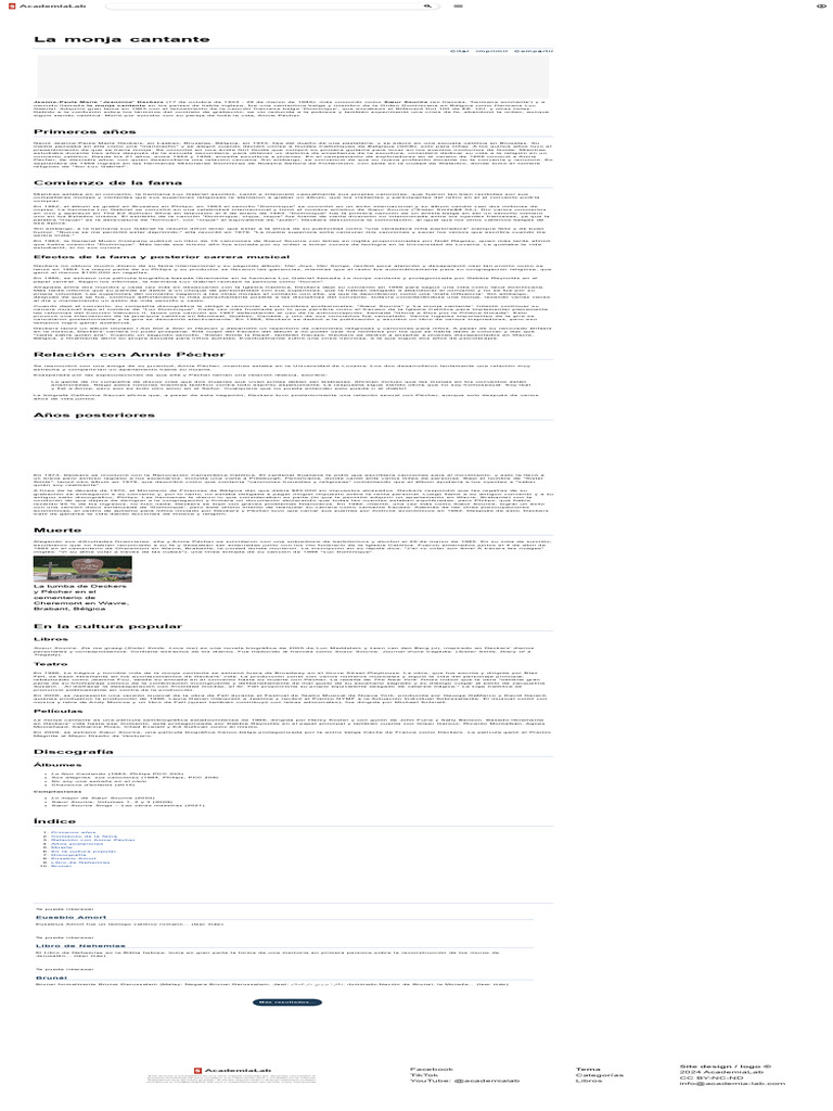 La Monja Cantante - AcademiaLab | PDF