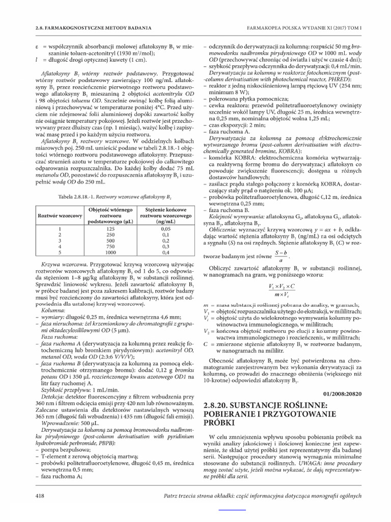 5.substrancje Roslinne-Przygotowywanie I Pobieranie Próbki | PDF