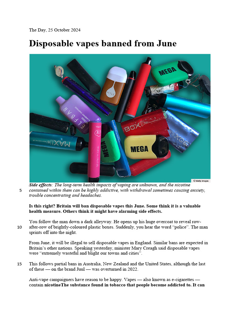 Disposable Vapes Banned From June (Prepare For March 6) - Modifiée ...