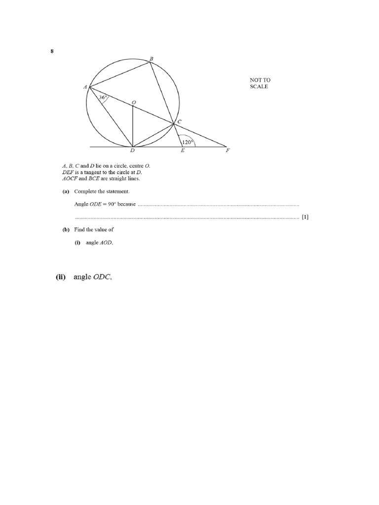Circle Theorems Questions | PDF