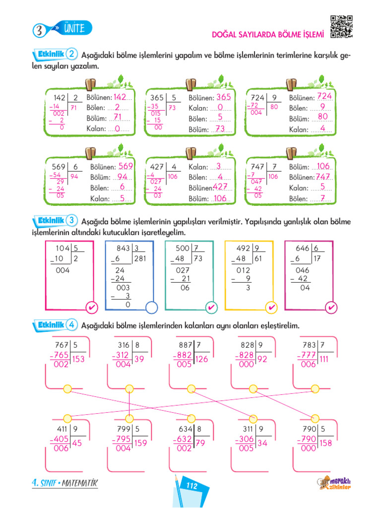 4sinif Mat 112 | PDF