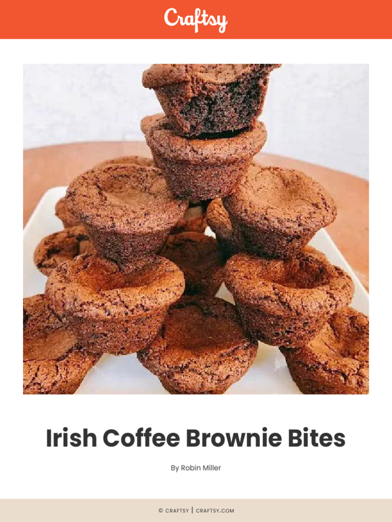 Irish Coffee Brownie Bites Recipe | PDF