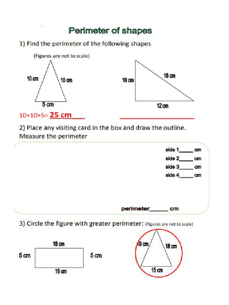 13-Chapter Perimeter and Area G2 | PDF