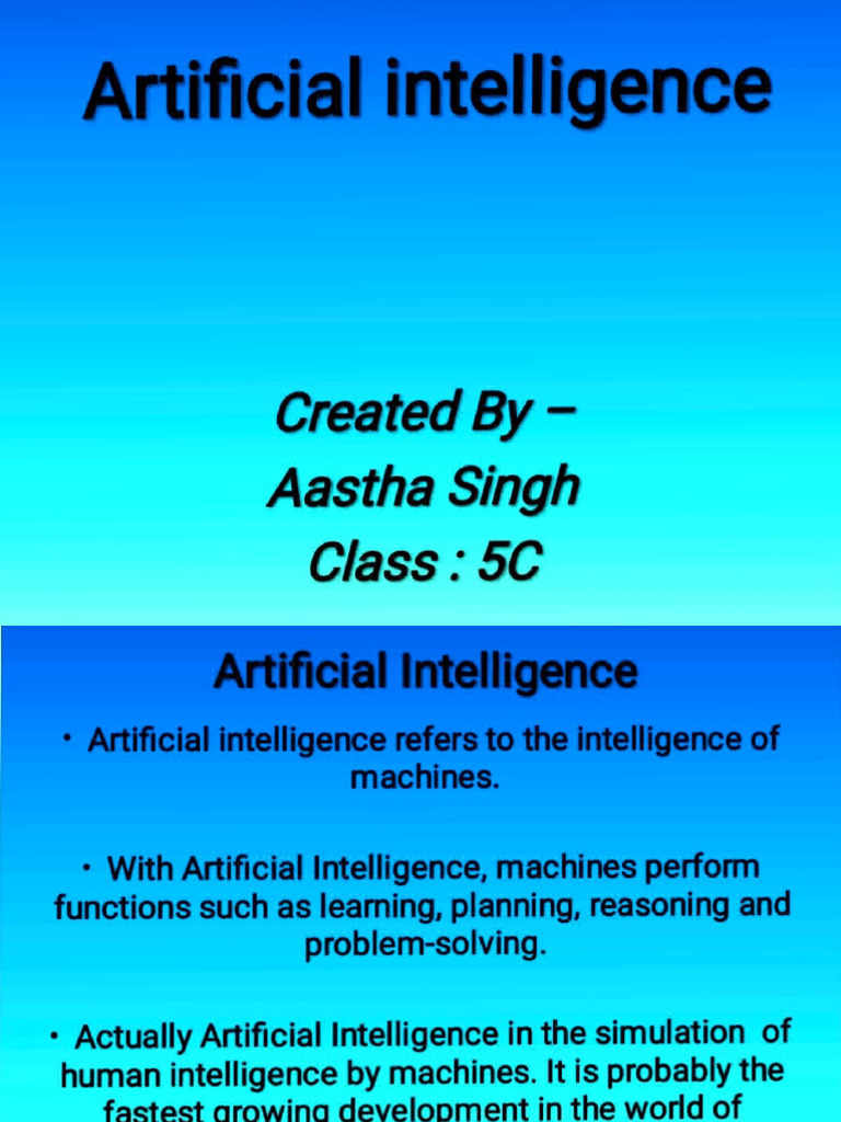 Artificial Intelligence Samagam Project | PDF