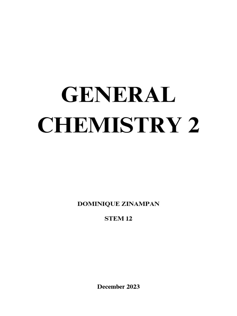 PORTFOLIO OF CHEMISTRY | PDF | Chemical Bond | Covalent Bond