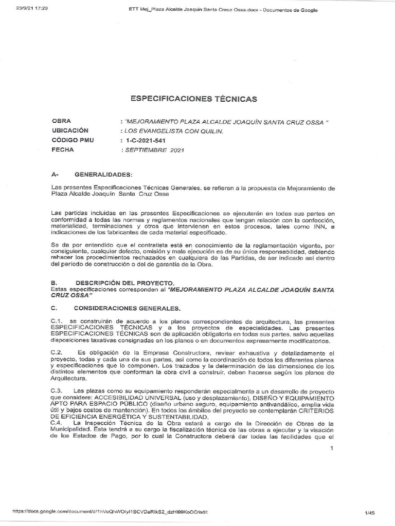 Eett Plaza Cruz Ossa | PDF