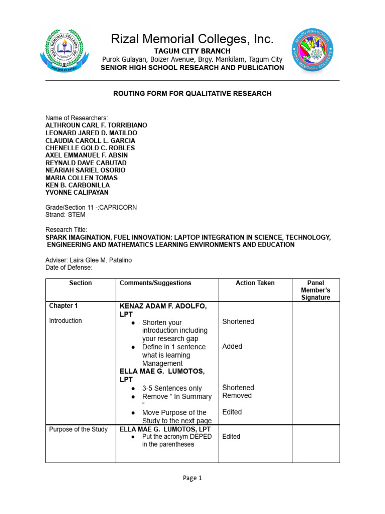 Blank Routing Form For Qualitative Research | PDF | Scientific Method ...