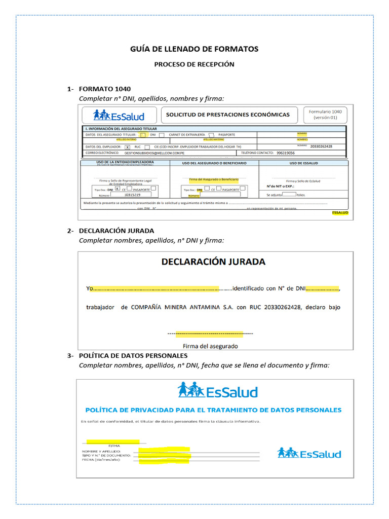MODELO PARA COMPLETAR FORMATOS (1) | PDF