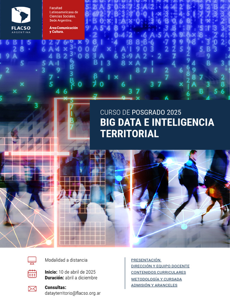 Posgrado en Big Data Territorial 2025 | PDF | Datos | Big Data