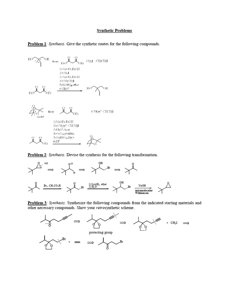 Synthetic Problems | PDF