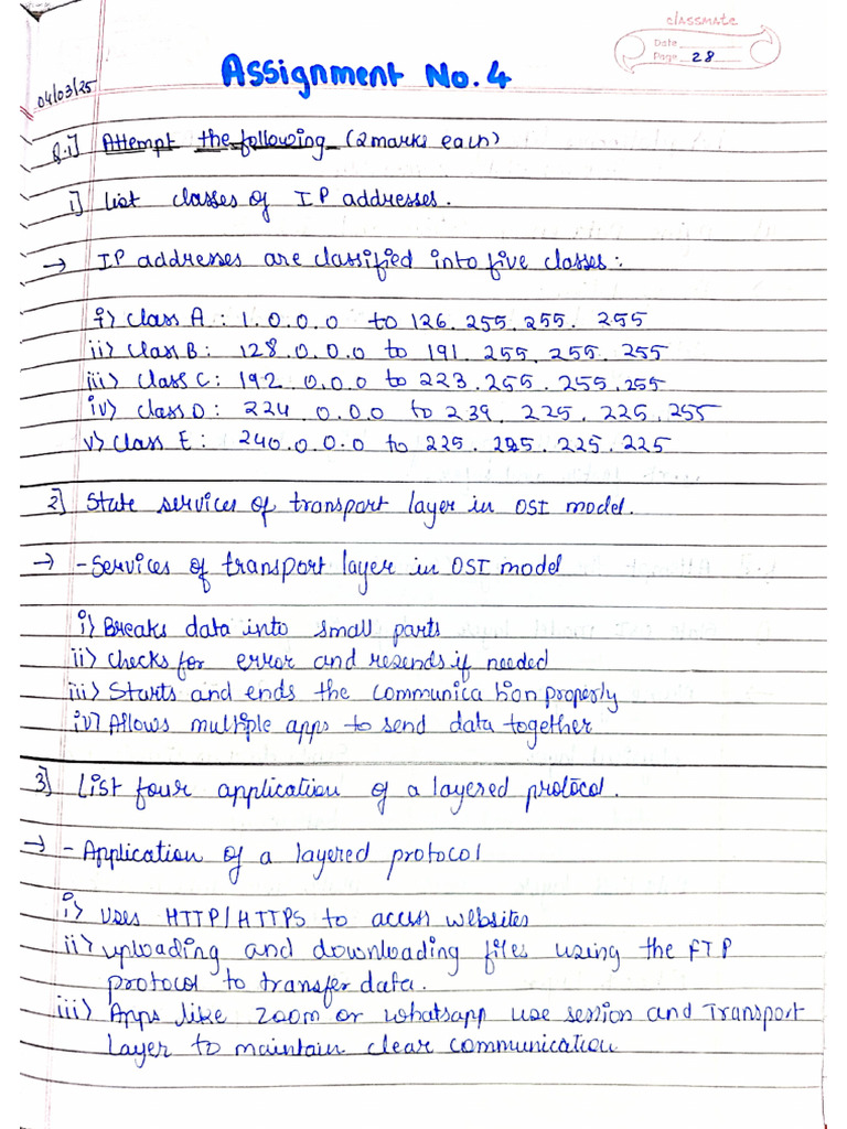 DCN Assignment No.4 | PDF