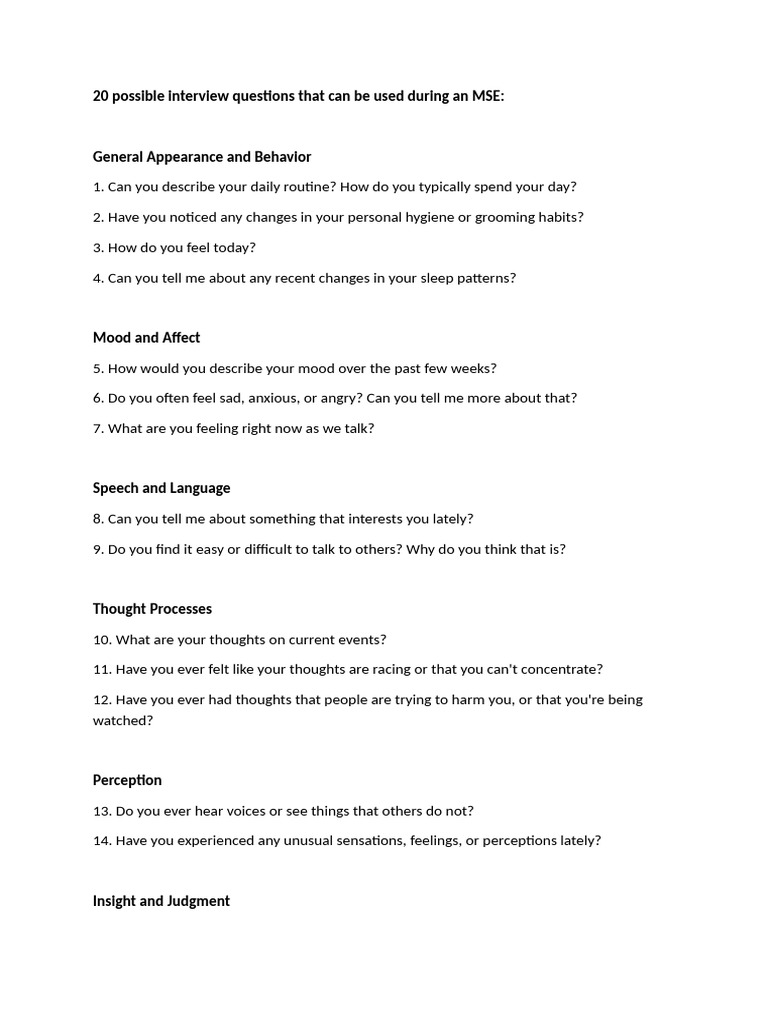 Possible Questions For Mse | PDF