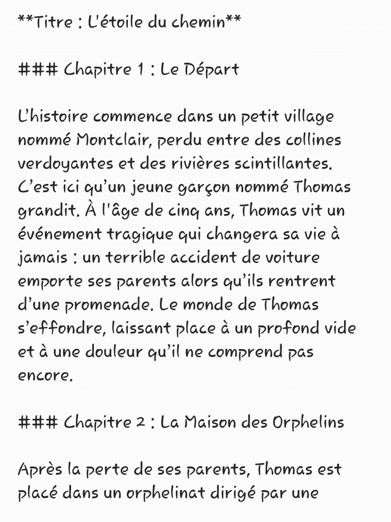 La Vie D'un Orphelin | PDF