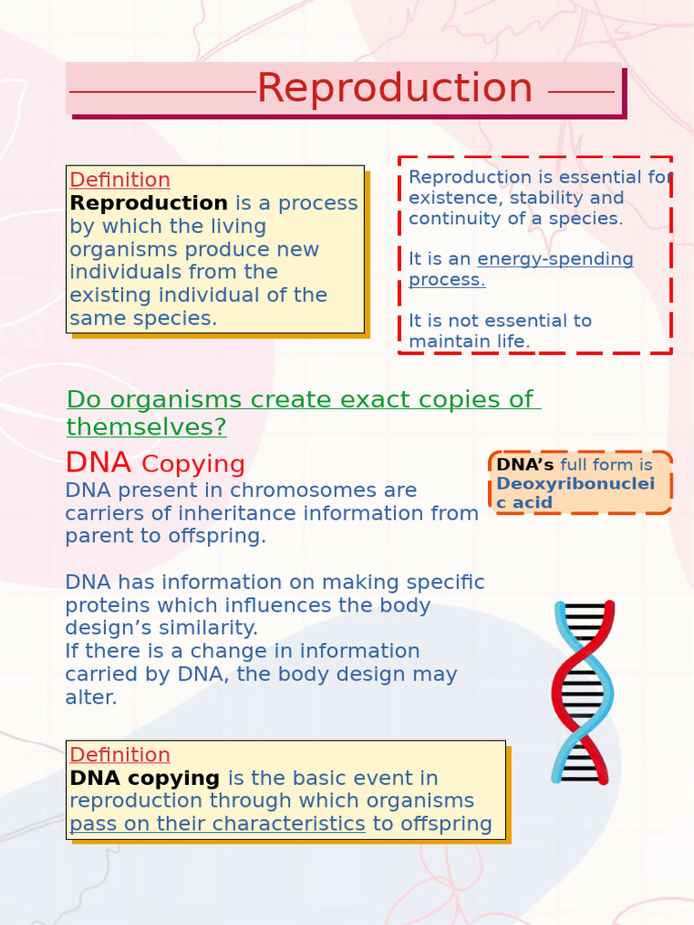 Understanding Reproduction in Organisms | PDF | Sexual Reproduction ...