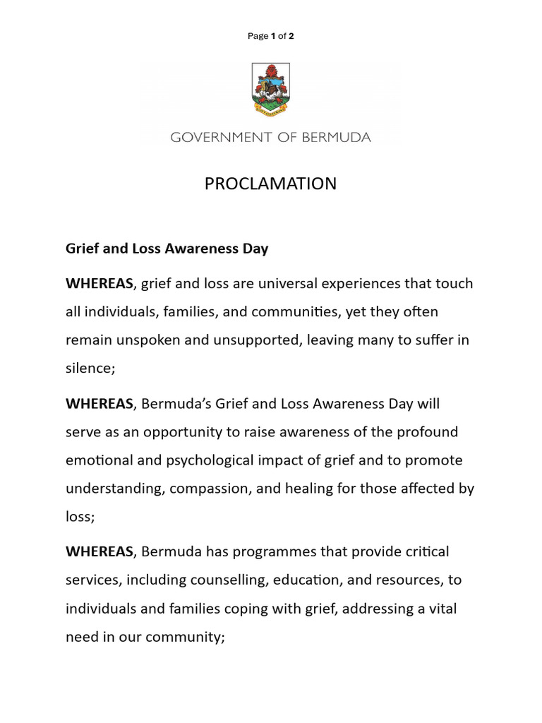 Proclamation Minister Weeks | PDF