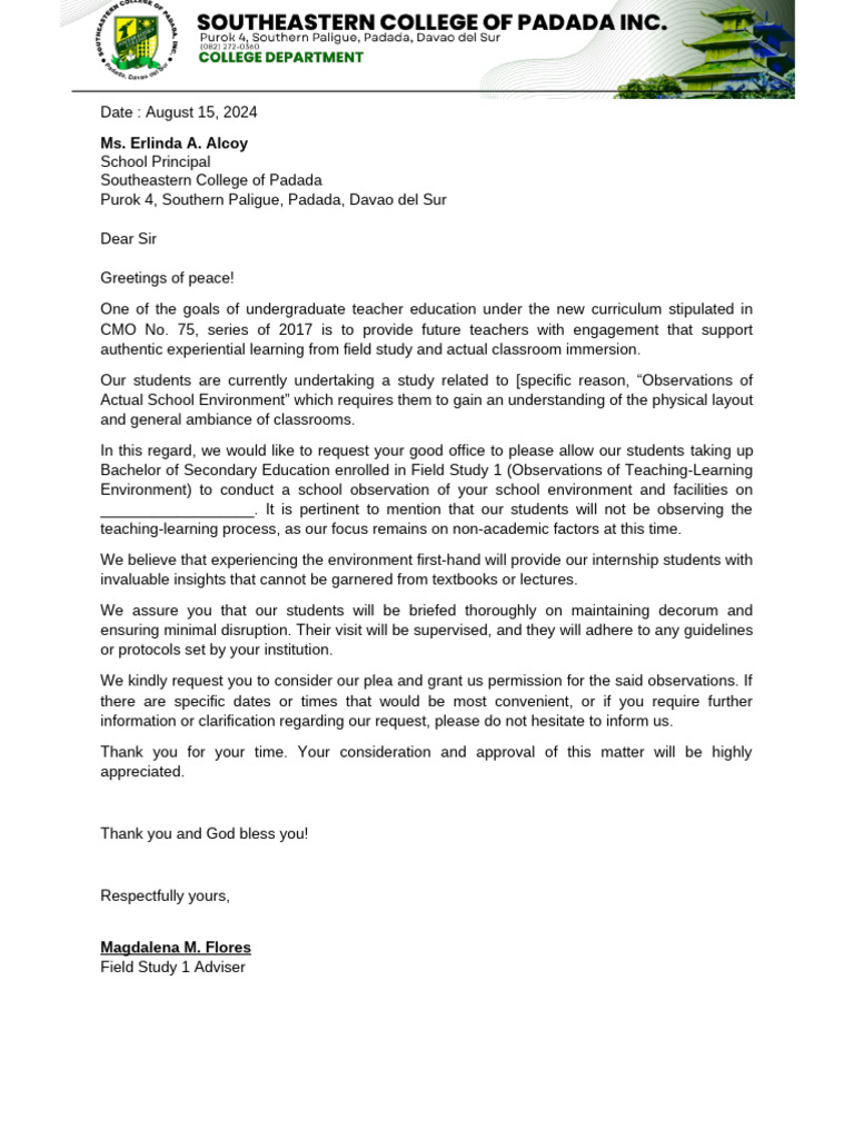 Fs Letter Certificate - Docx SC Campus | PDF | Cognition | Behavior ...