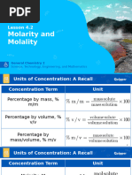 Molarity, Molality, Normality Guide | PDF