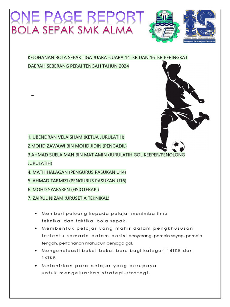Opr Bola Sepak Liga Juara Juara 14tkb 16tkb 2024 | PDF