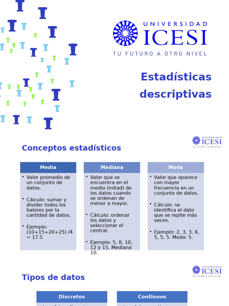 Estadisticas Descriptivas | PDF | Datos | Mediana