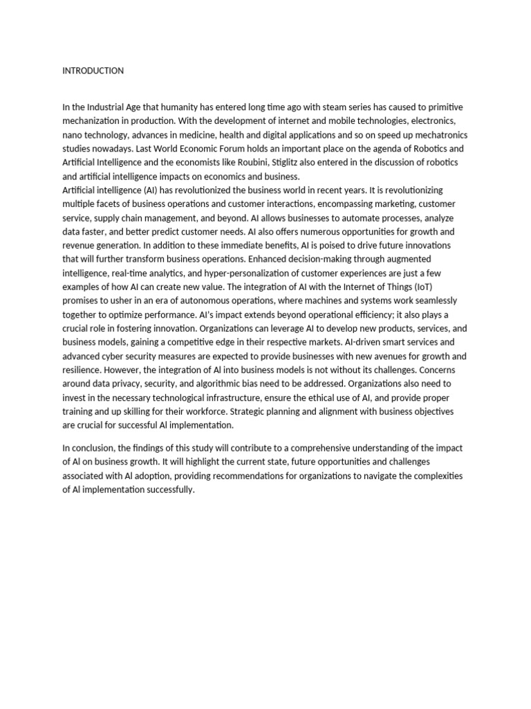 INTRODUCTION-WPS Office | PDF | Artificial Intelligence | Intelligence (AI) & Semantics