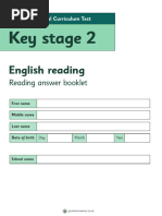 2018 Key Stage 2 English Reading - Reading Answer Booklet | PDF | Giant ...