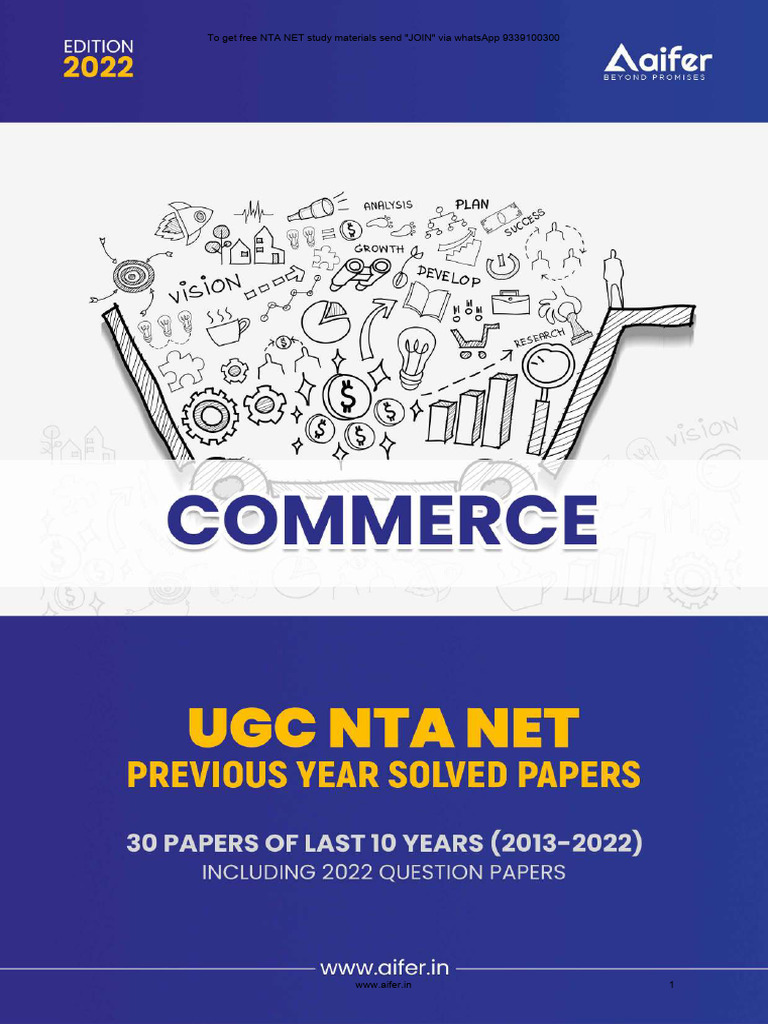 UGC_NET_Commerce_Solved papers | PDF | Net Present Value | Negotiable ...