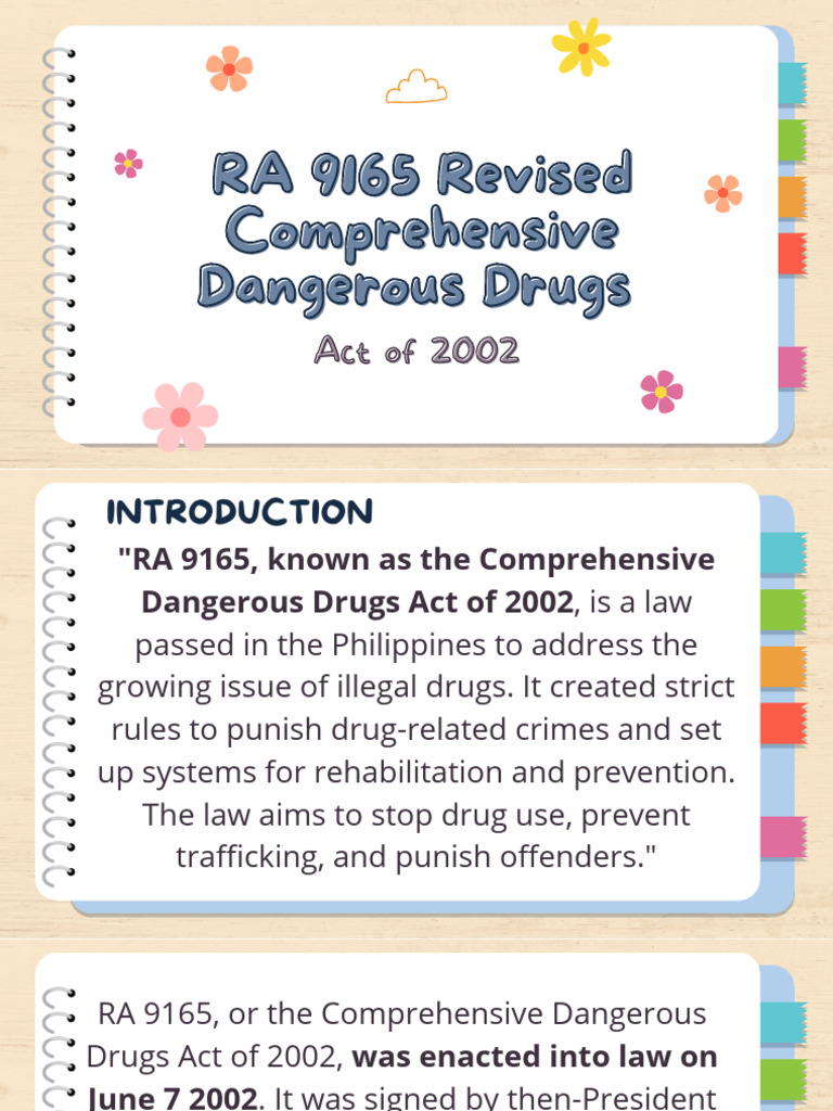 RA 9165 Revised Comprehensive Dangerous Drugs Act 0f 2002 | PDF | Crimes | Crime & Violence