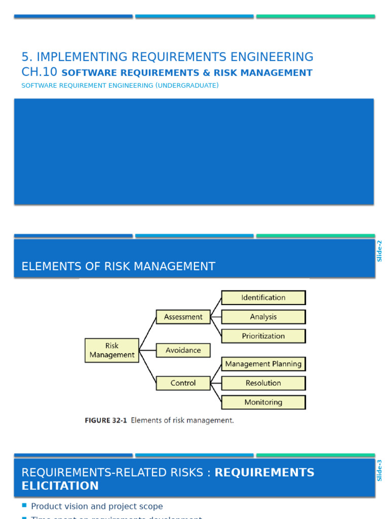 SRE - Ch.10 - Software Requirements & Risk Management | PDF