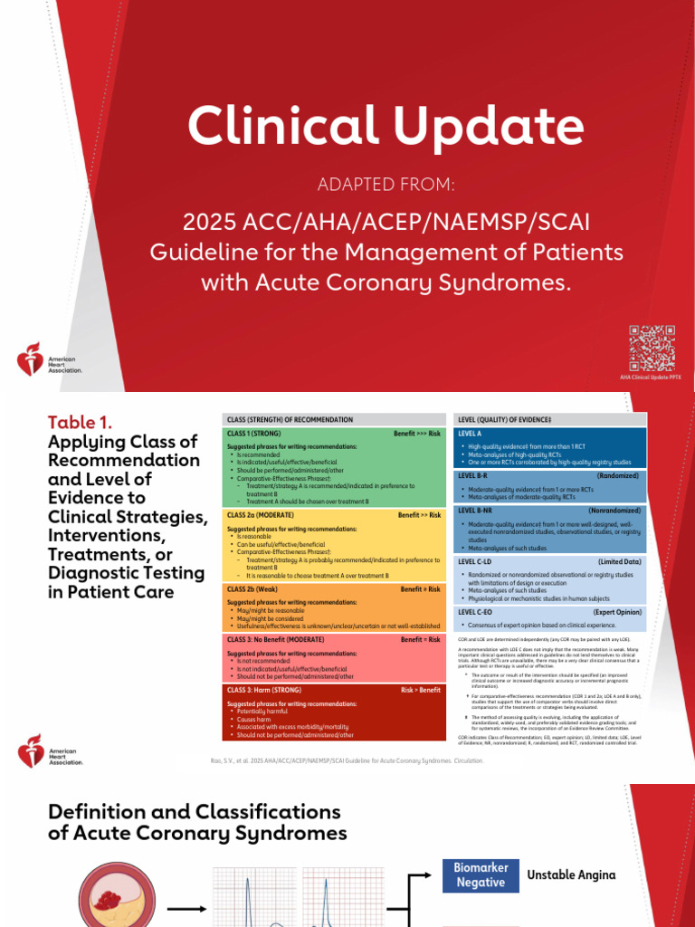 2025 Guidelines for Acute Coronary Syndromes | PDF | Myocardial ...