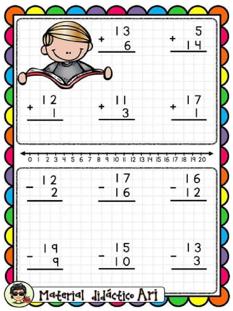 Fichas de Sumas y Restas | PDF