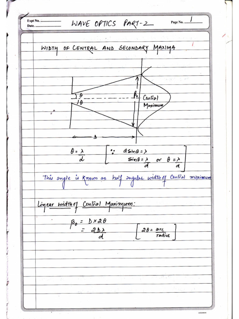 Wave Optics (Part-Ii) | PDF
